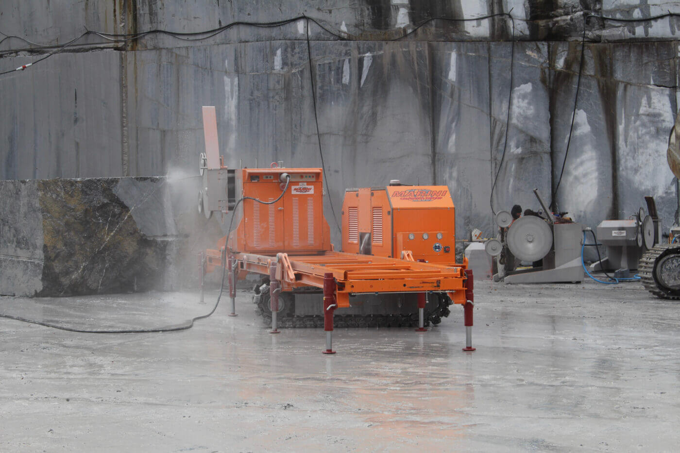 Marini Diamond Wire Saw for Marble - Mobil Fil - Eurostone Machine USA